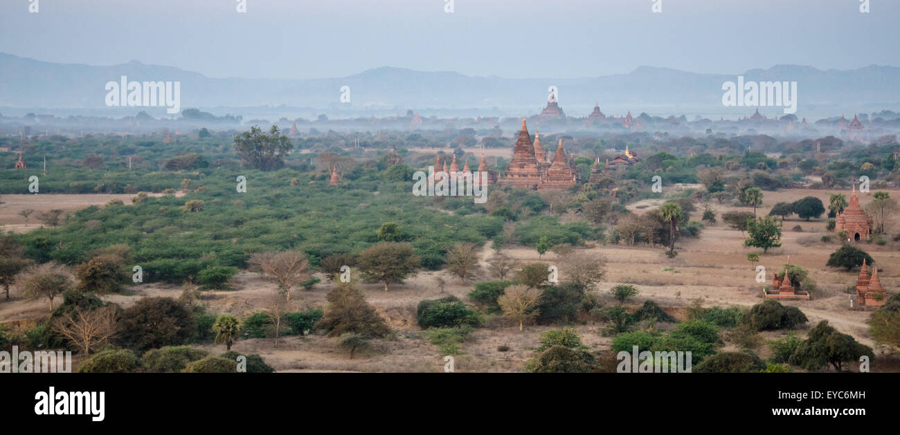 Evening Light with the Pagodas of Bagan, Myanmar Stock Photo - Alamy