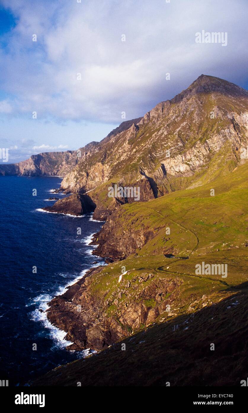 The Cliffs Of Croaghaun, Achill Island, County Mayo, Ireland Stock ...