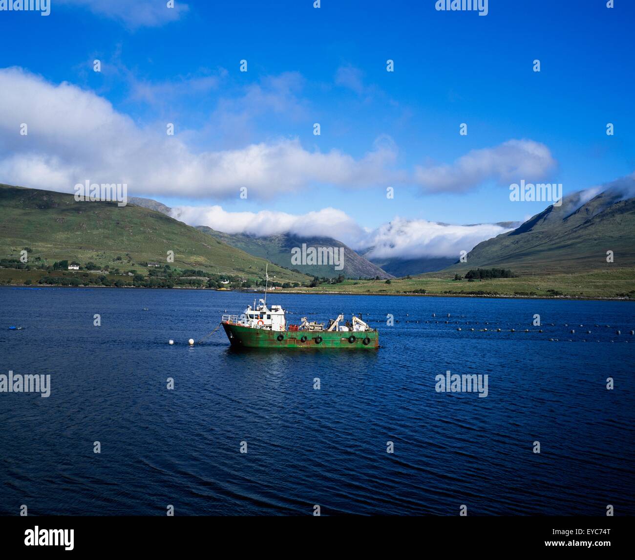 Fishing Farm, Killary Harbour, County Galway, Ireland Stock Photo - Alamy