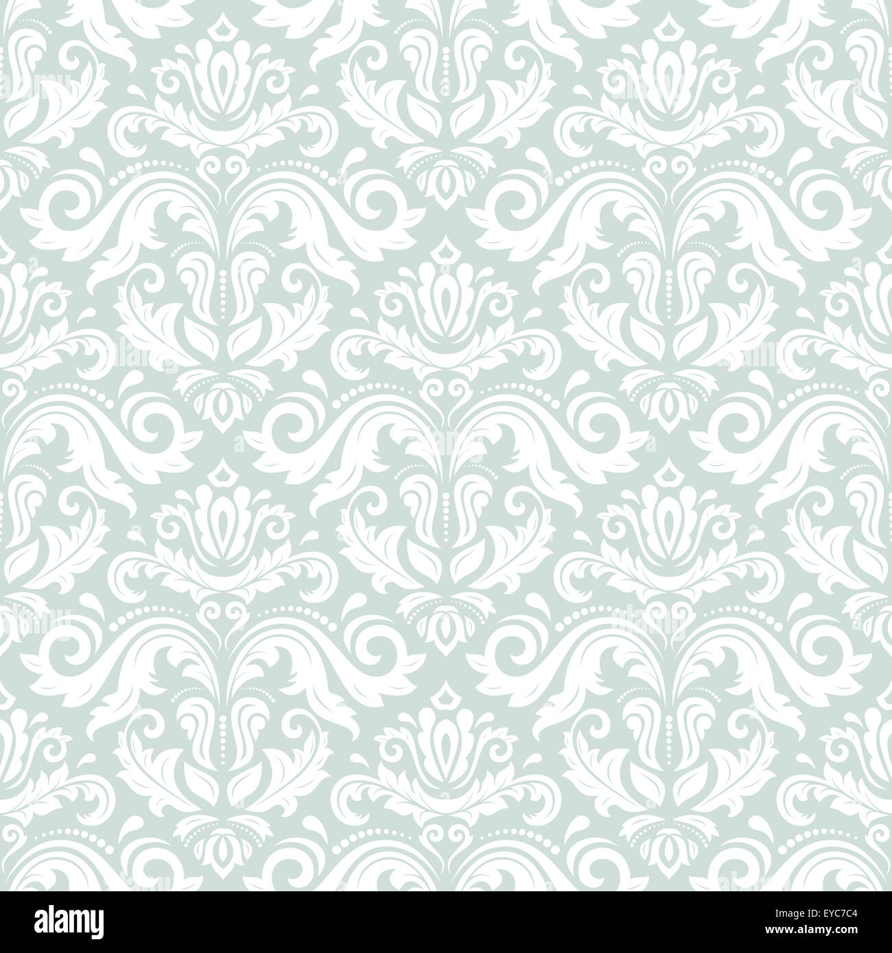 Damask Seamless Pattern Stock Photo - Alamy