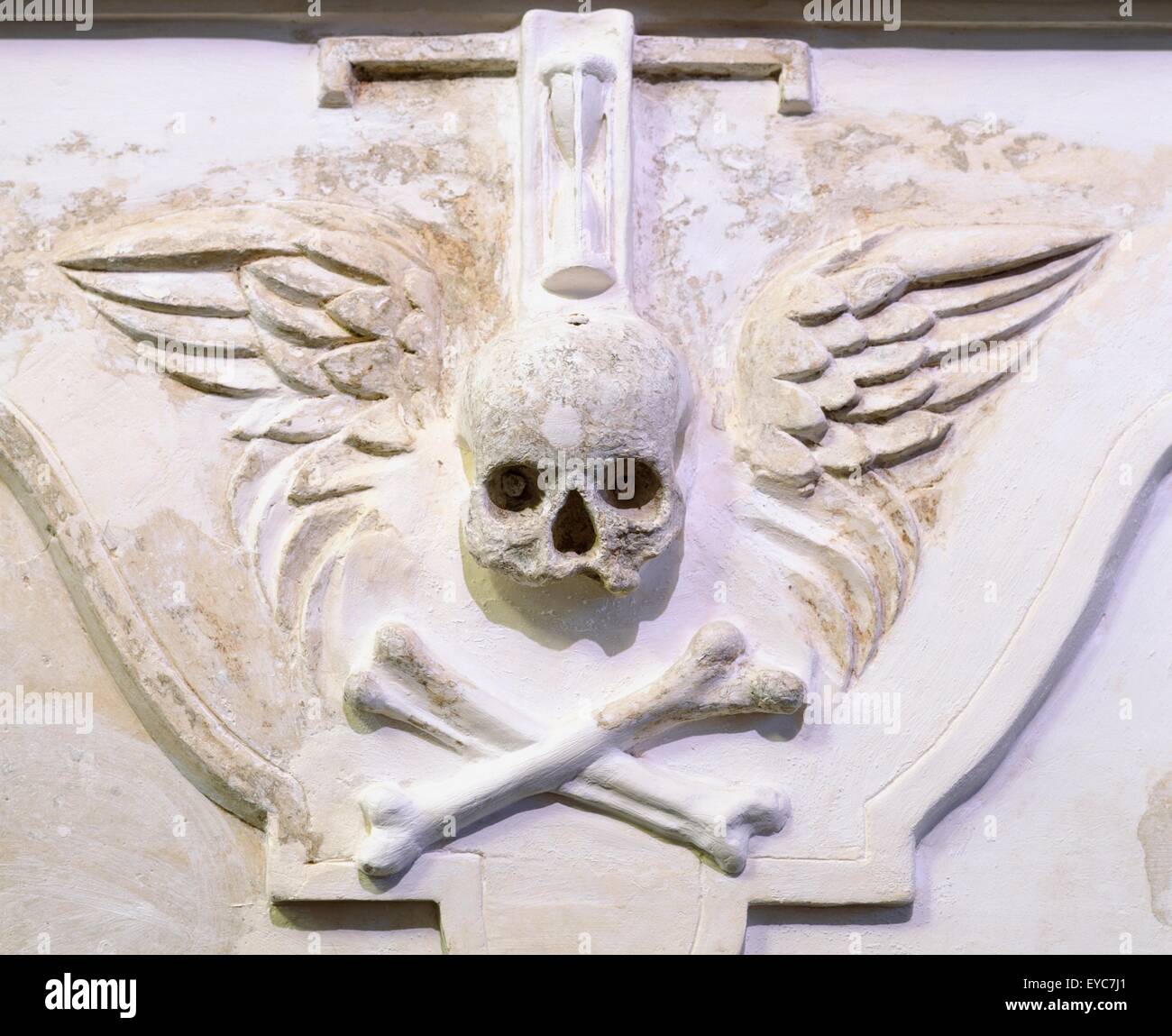 Sparke Family Monument, St. Audoen's Church, Dublin, Ireland; Skull And ...