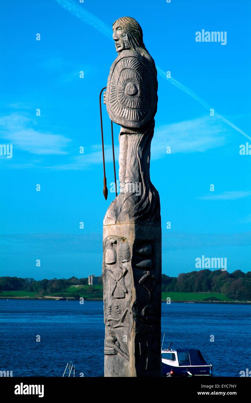 Portaferry, County Down, Ireland; Viking Statue Stock Photo - Alamy