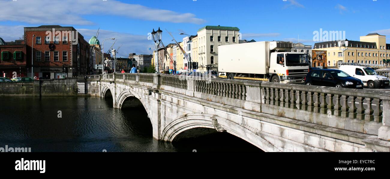 Cork City, County Cork, Ireland; Bridge Over River Stock Photo - Alamy