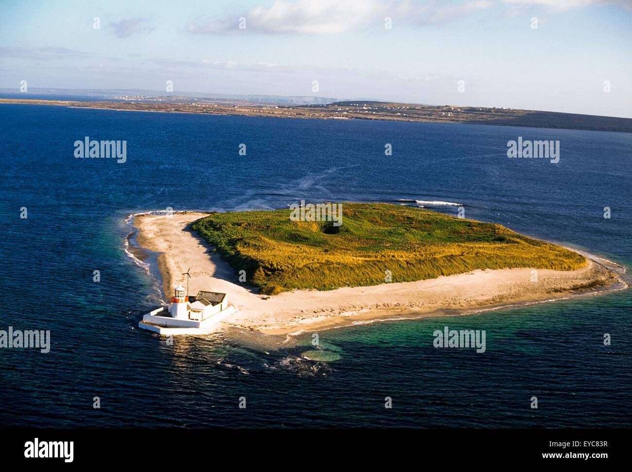 Strow Island, Inishmore, Aran Islands, Co Galway, Ireland; Aerial View ...
