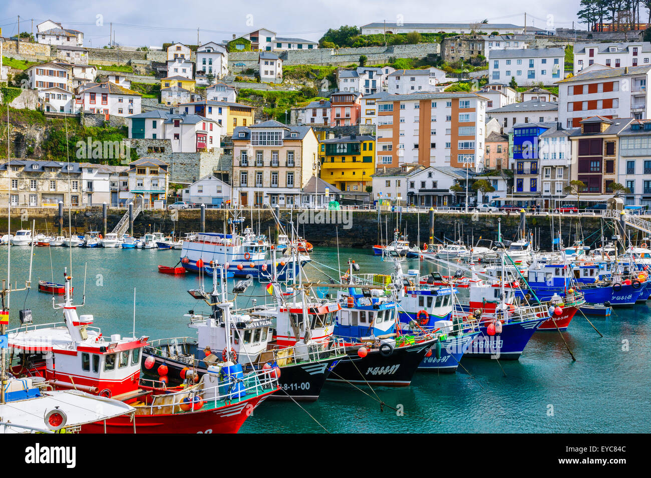 Luarca village. Asturias, Spain, Europe Stock Photo - Alamy