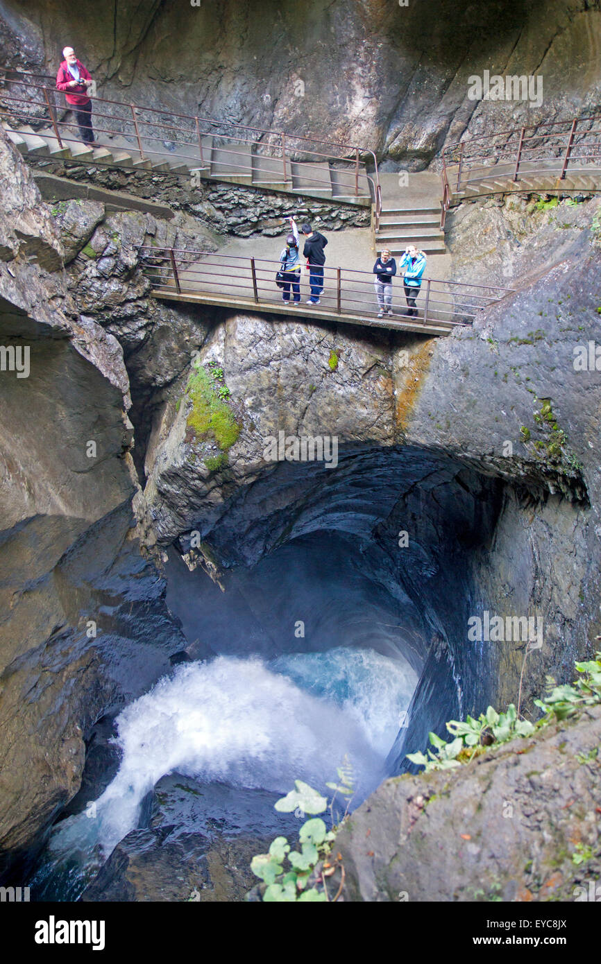 Trummelbach Falls in the Lauterbrunnen Valley Stock Photo - Alamy
