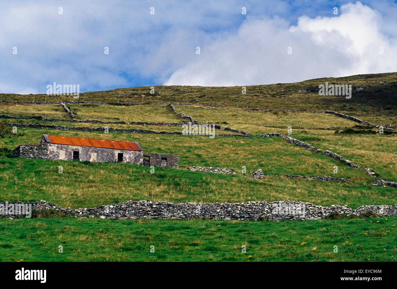 Ring Of Skellig, County Kerry, Ireland; Old Irish Rustic Farmstead ...