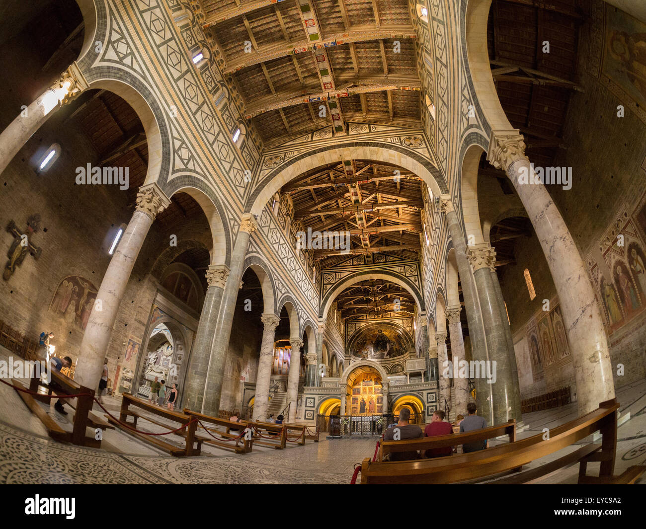 Interior of San Miniato al Monte. Florence, Italy Stock Photo - Alamy