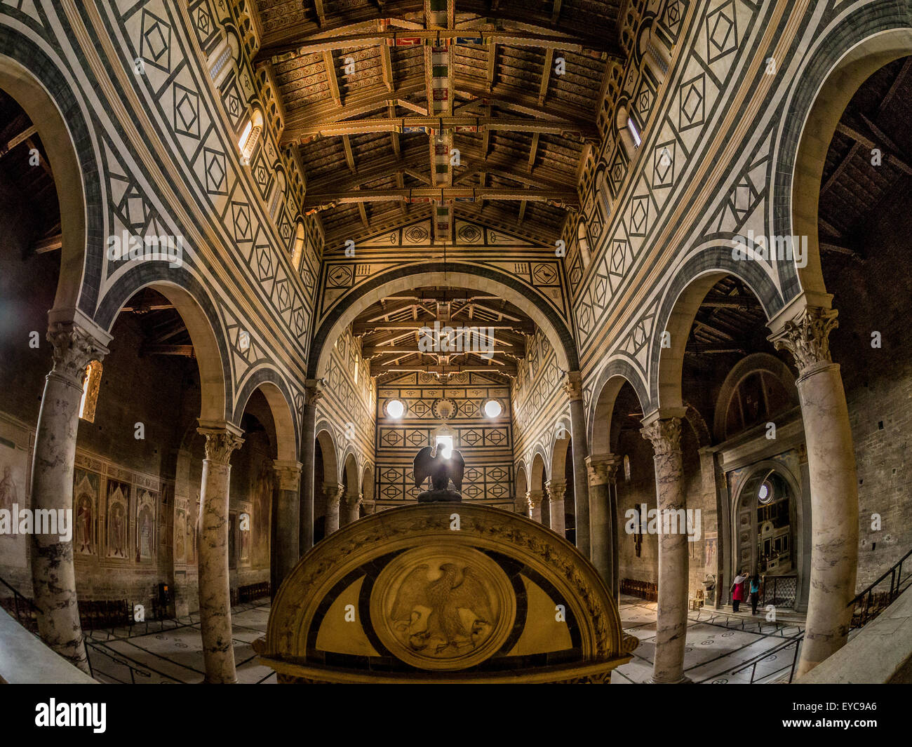 Interior of San Miniato al Monte. Florence, Italy Stock Photo - Alamy