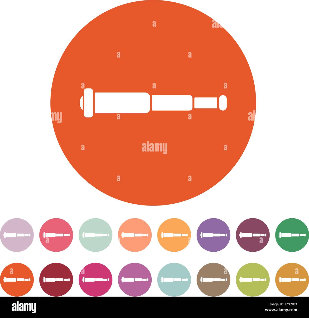 The spyglass icon. Search symbol. Flat Stock Vector Image & Art - Alamy