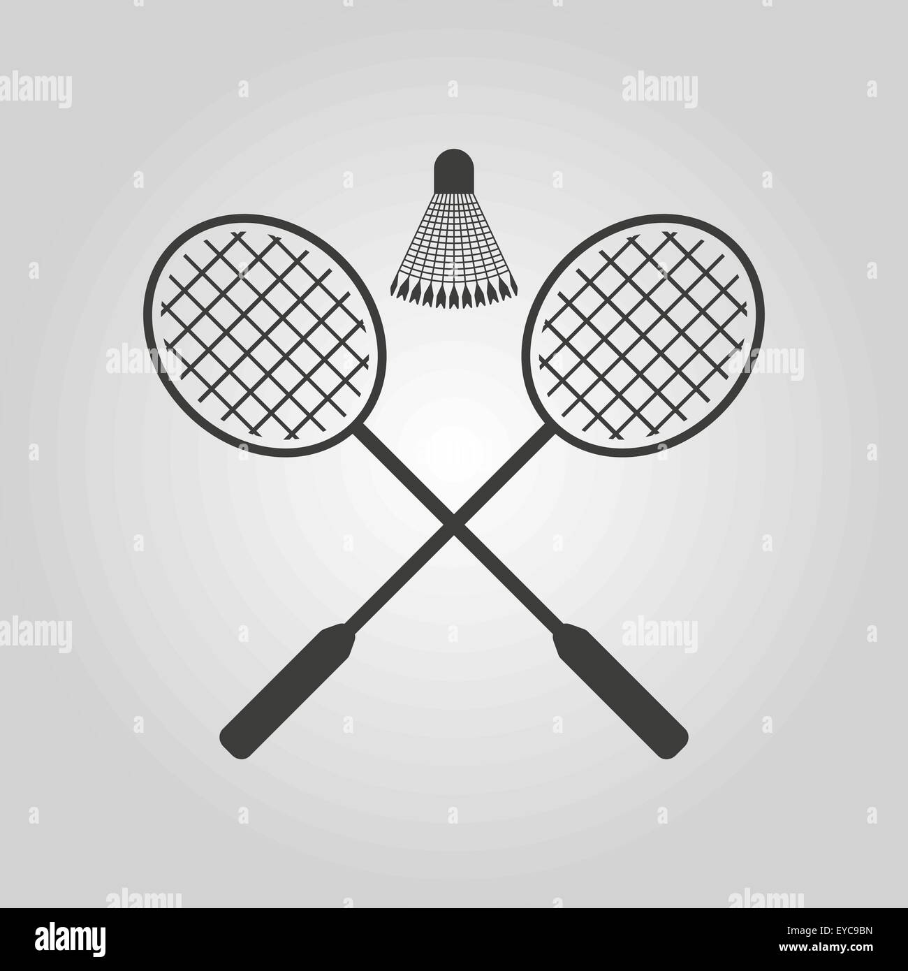 The badminton icon. Sport symbol. Flat Stock Vector Image & Art - Alamy