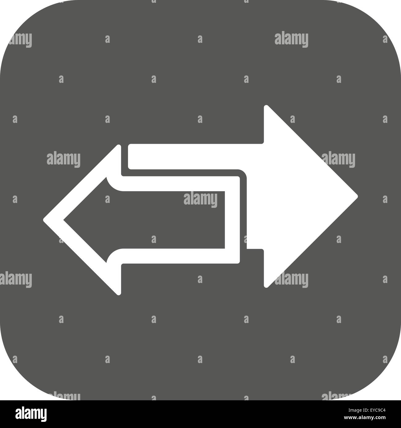 The left and right arrows icon. Arrows symbol Stock Vector Image & Art ...