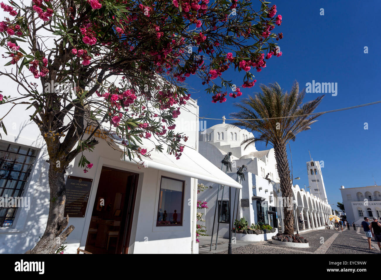 Fira village santorini street hi-res stock photography and images - Alamy