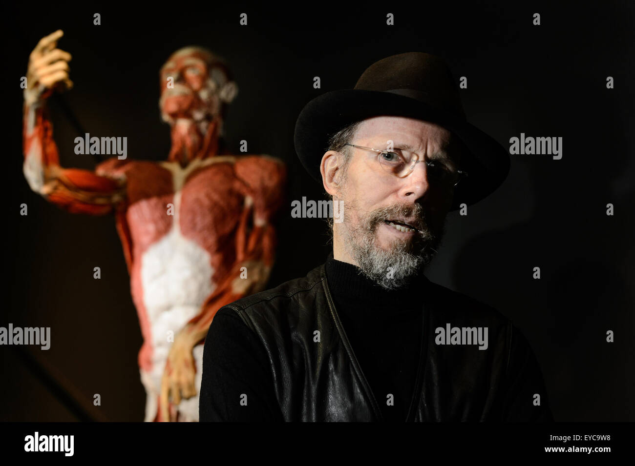 Berlin, Germany, Gunther von Hagens, plastinator, before Plastinat ...