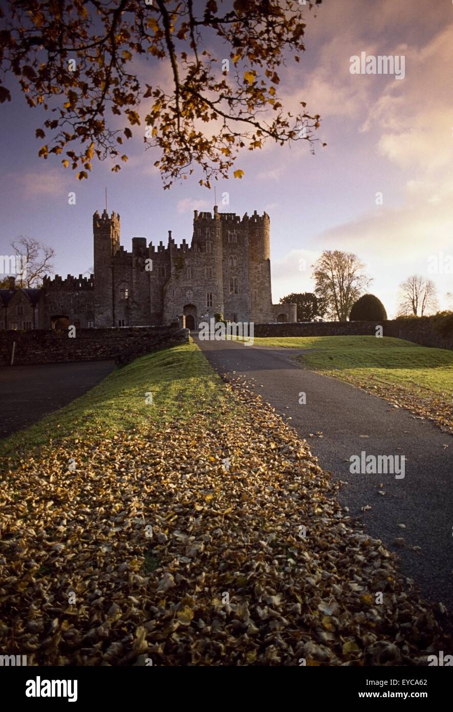 Kilkea Castle, Co Kildare, Ireland; Road Leading To A 12Th Century ...