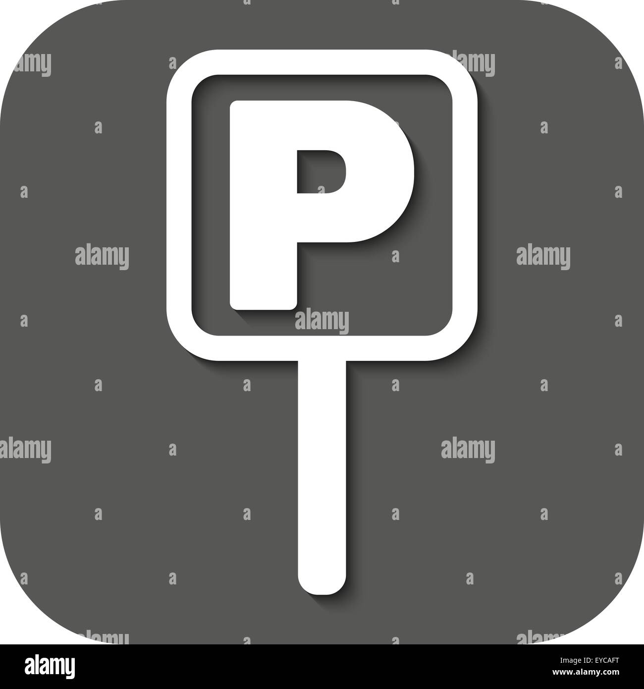 The car parking icon. Parking symbol. Flat Stock Vector Image & Art - Alamy