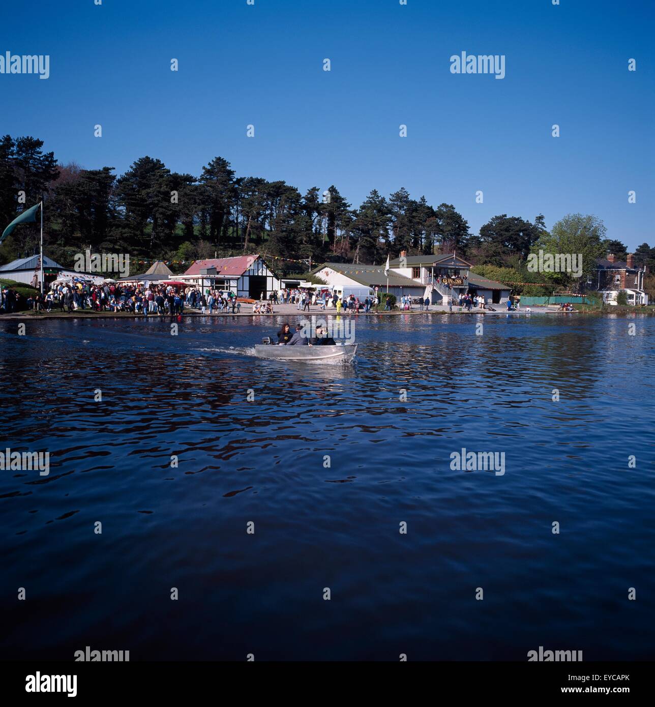 River Liffey, Dublin, Co Dublin, Ireland; Crowd Waiting To Watch The ...