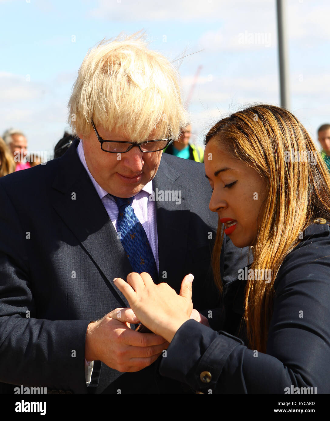 Mayor of London Boris Johnson MP plants the final tree in the Olympic ...