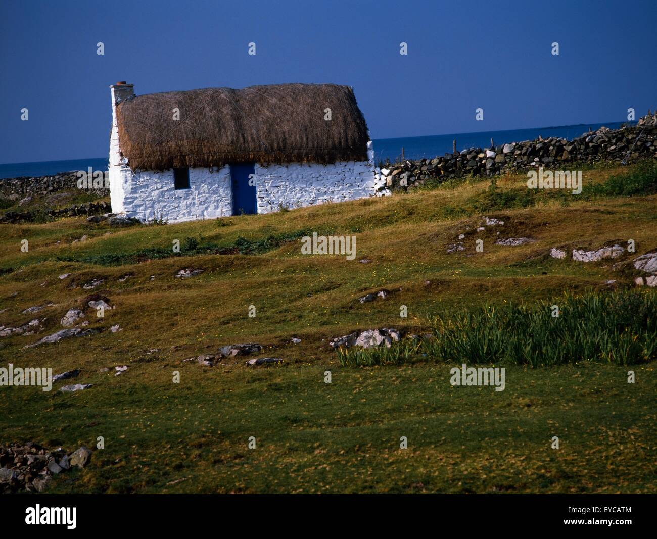 Ballyconeely,Co Galway,Ireland;Traditional Cottage Stock Photo - Alamy