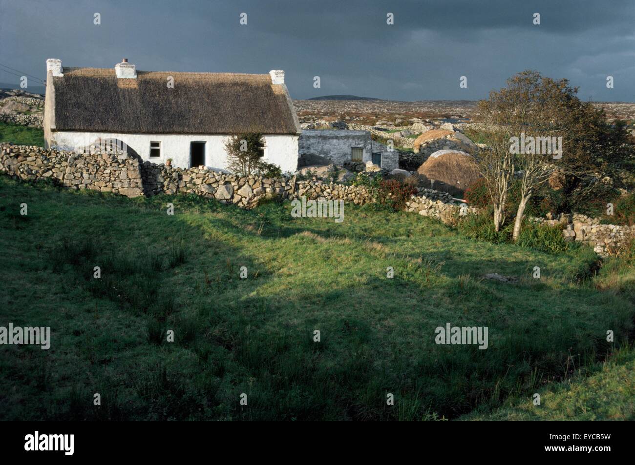 Lettermullen,Co Galway,Ireland;Traditional Cottage Stock Photo - Alamy