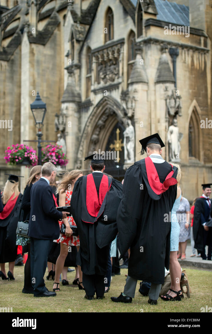 Graduates and family members at the University of the West of England ...