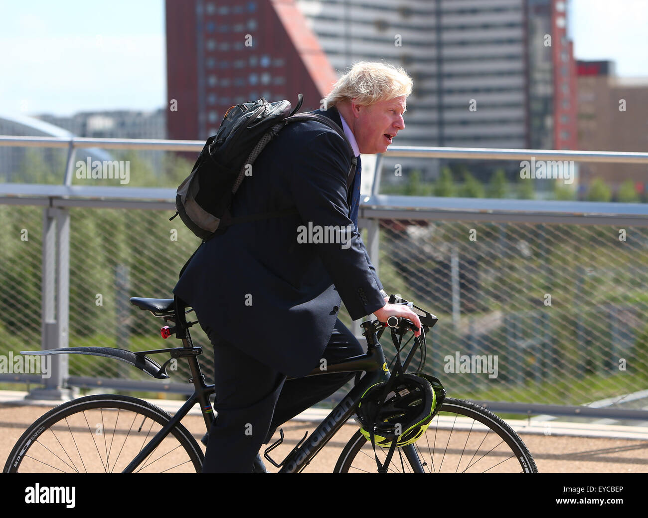 Mayor of London Boris Johnson MP plants the final tree in the Olympic ...
