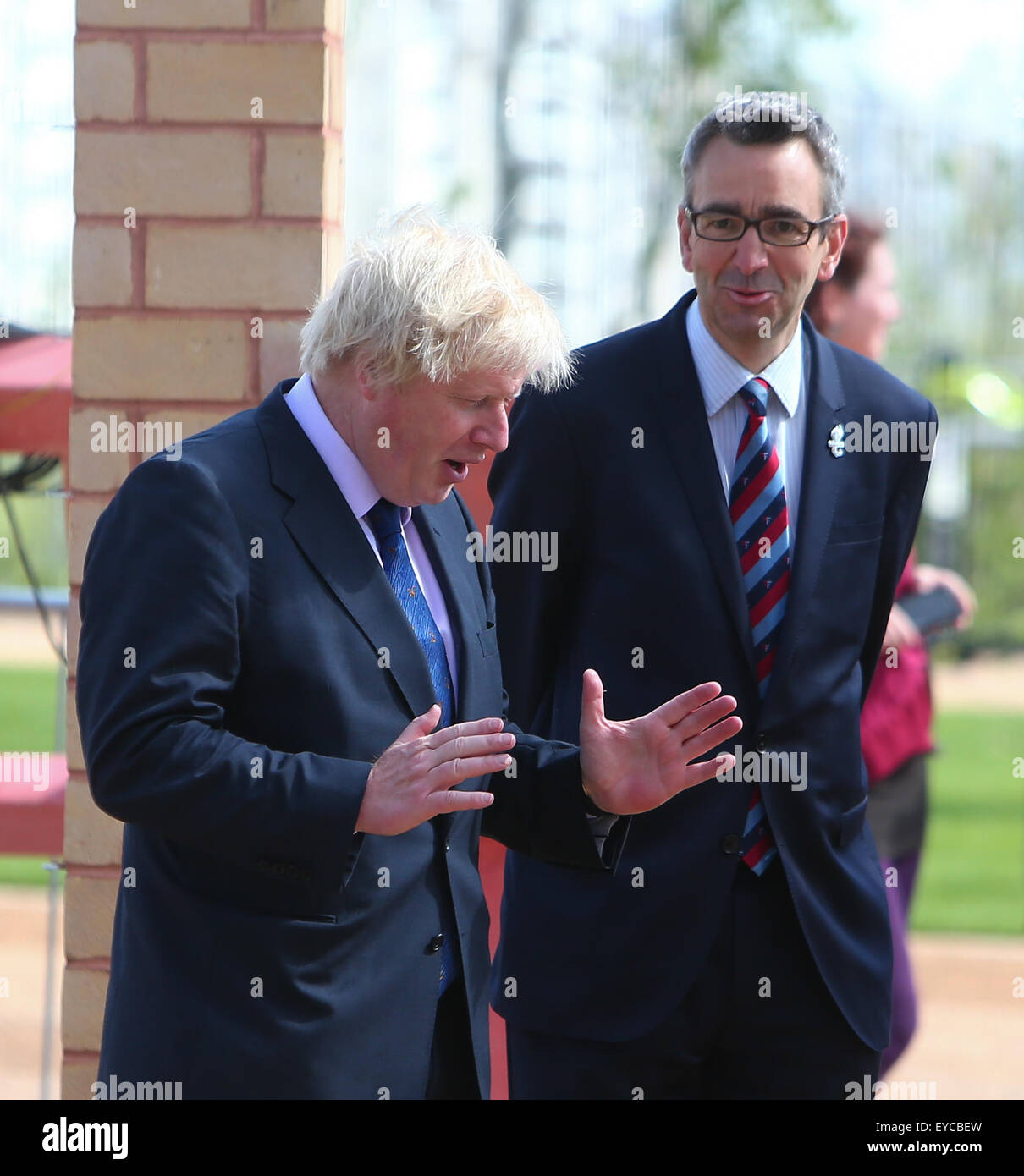 Mayor of London Boris Johnson MP plants the final tree in the Olympic ...