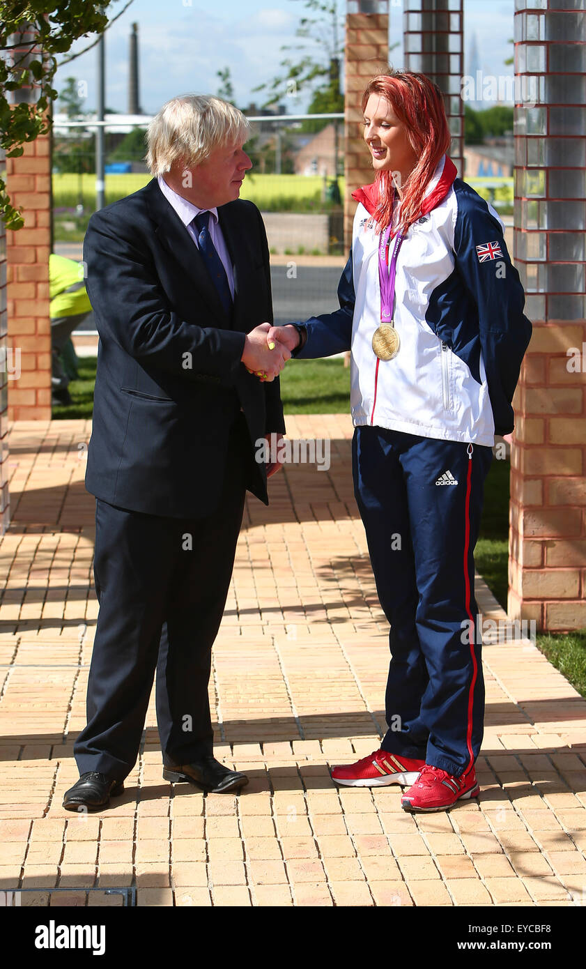 Mayor of London Boris Johnson MP plants the final tree in the Olympic ...