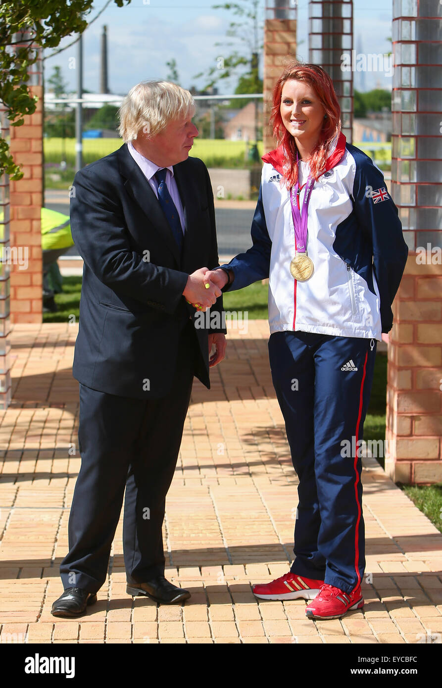 Mayor of London Boris Johnson MP plants the final tree in the Olympic ...