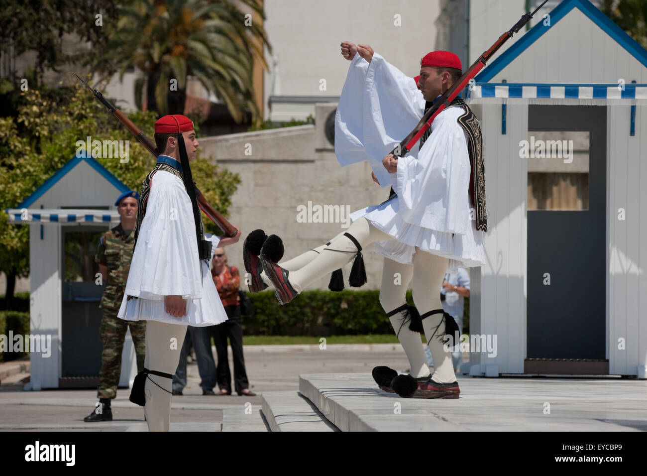 Tsoliades change the sentry stand/ guards at the Unknown soldier ...