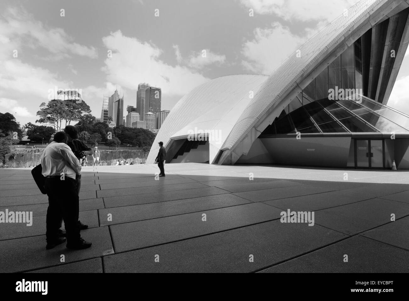 Sydney Opera House close up in black and white Stock Photo - Alamy
