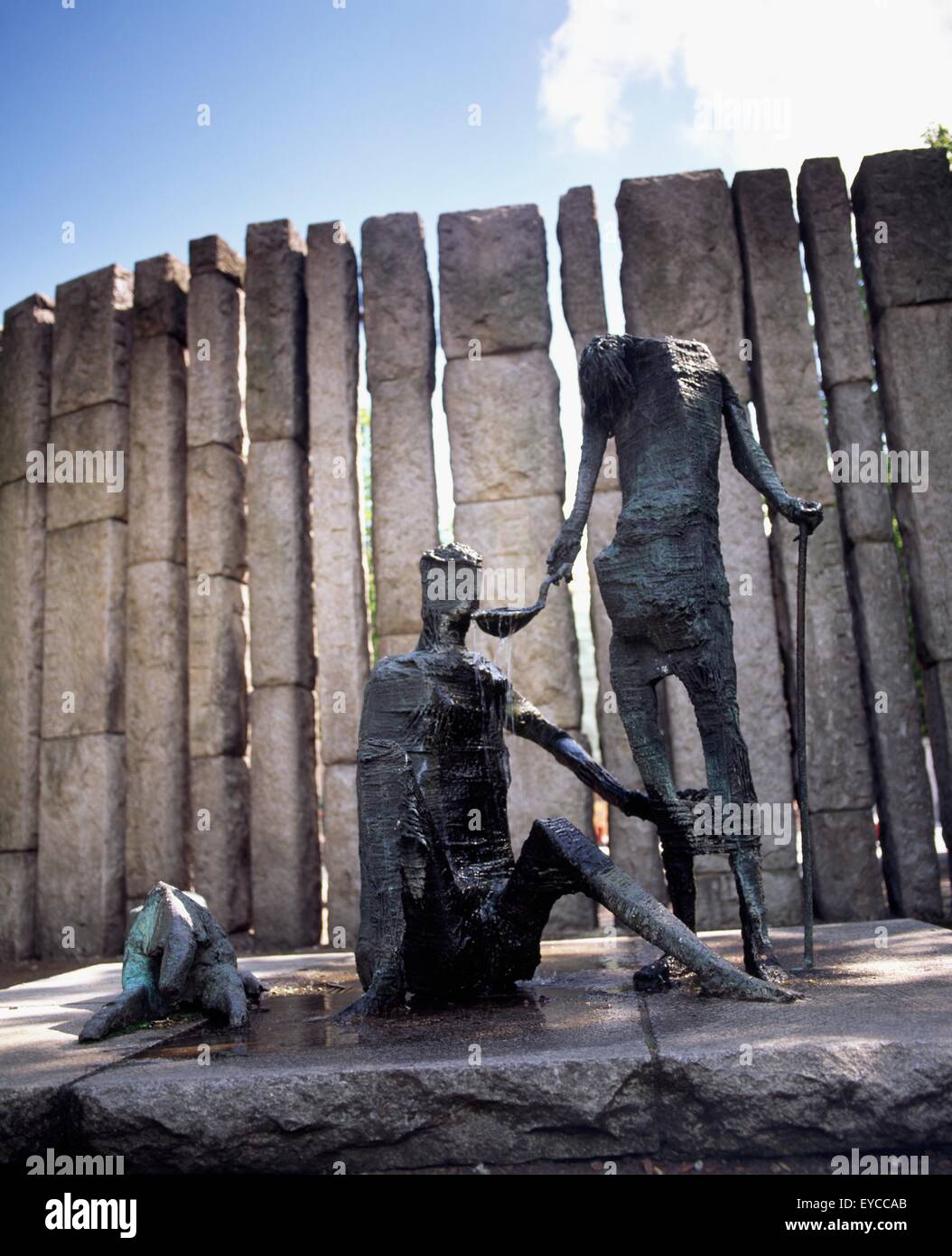 Dublin, Sculpture, The Famine By Edward Delaney Stock Photo - Alamy