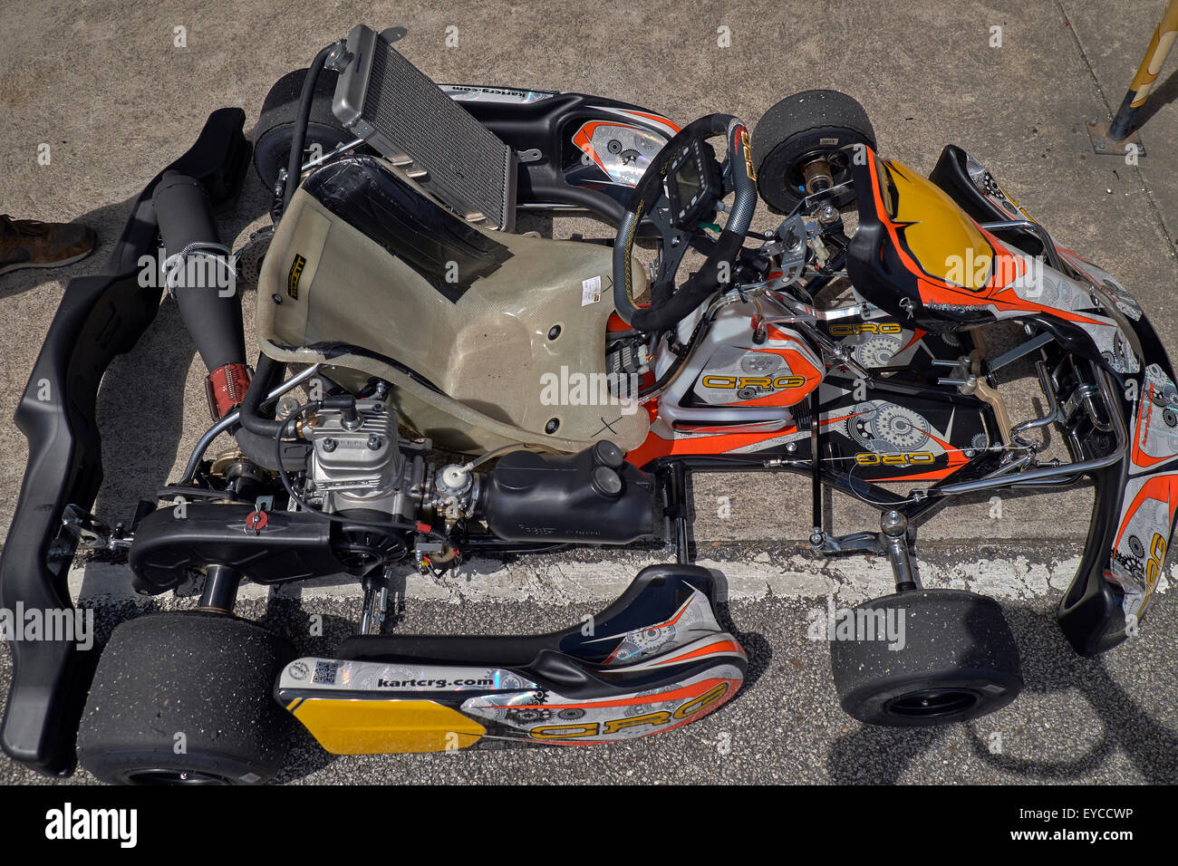 Go-Kart detail from above Stock Photo - Alamy
