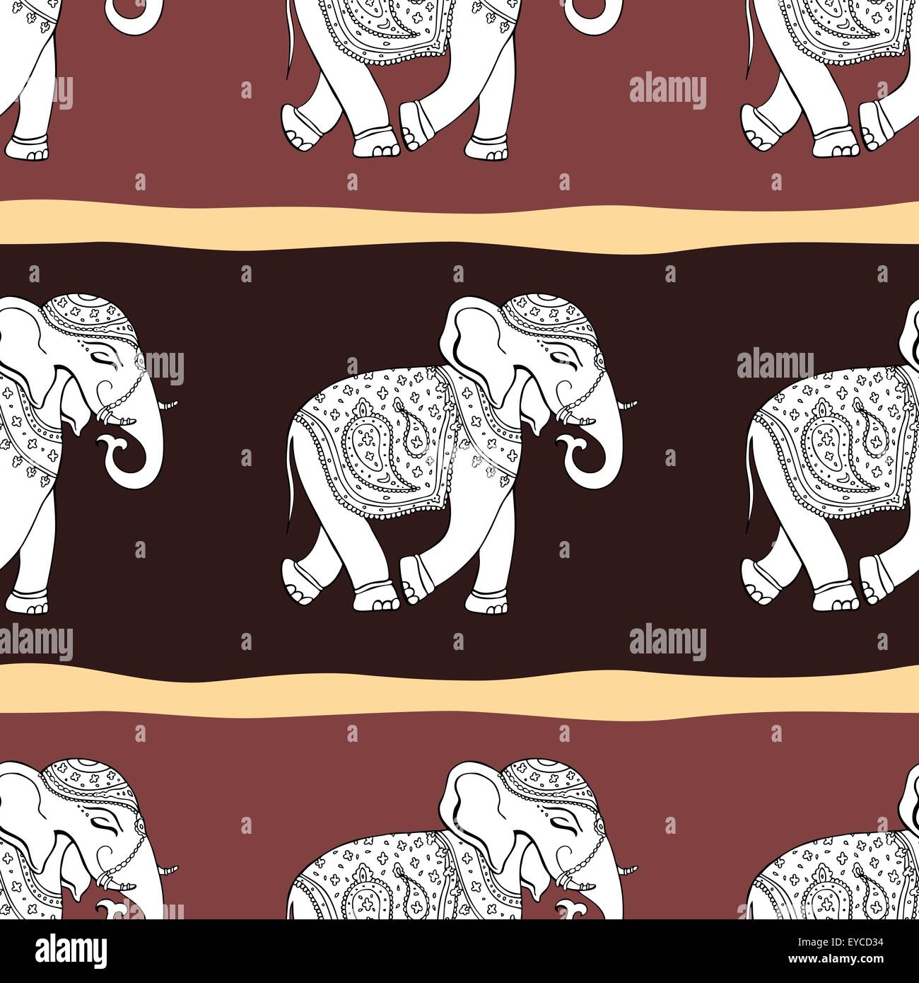 Elephants. Seamless pattern Stock Vector Image & Art - Alamy