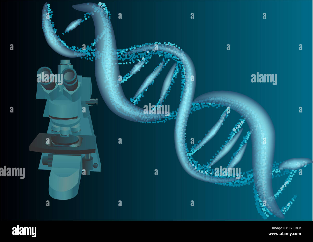microscope and dna Stock Photo - Alamy