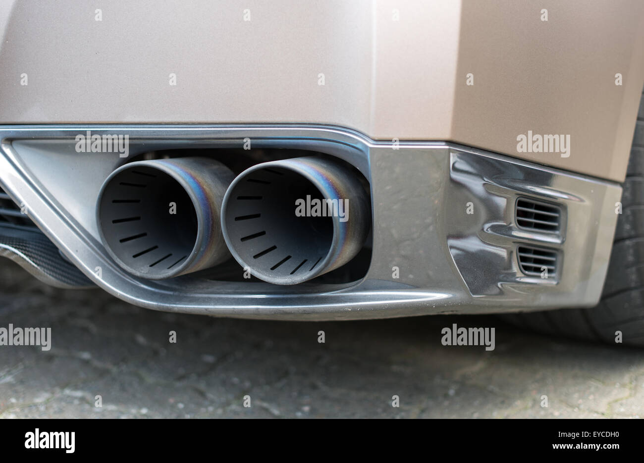 Double exhaust hi-res stock photography and images - Alamy