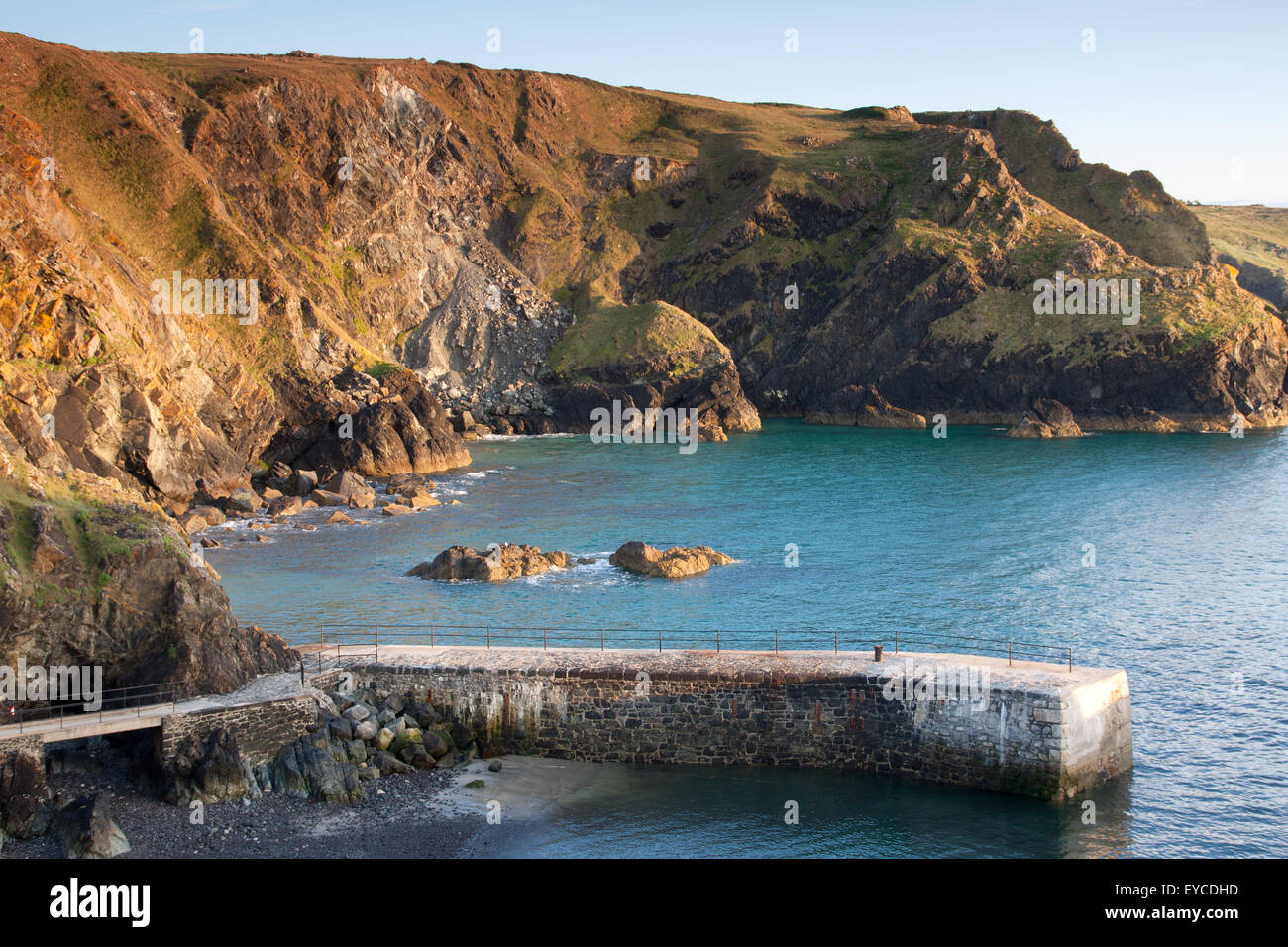 Mullion Cove on the Lizard Peninsula in Cornwall Stock Photo - Alamy