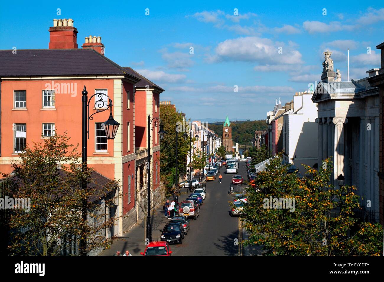 Londonderry, Co Londonderry, Ireland; Derry City From Bishop's Gate ...