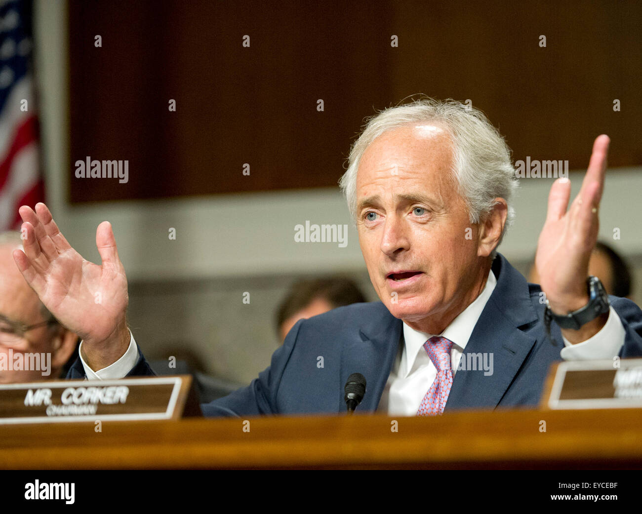 United States Senator Bob Corker (Republican of Tennessee), Chairman ...