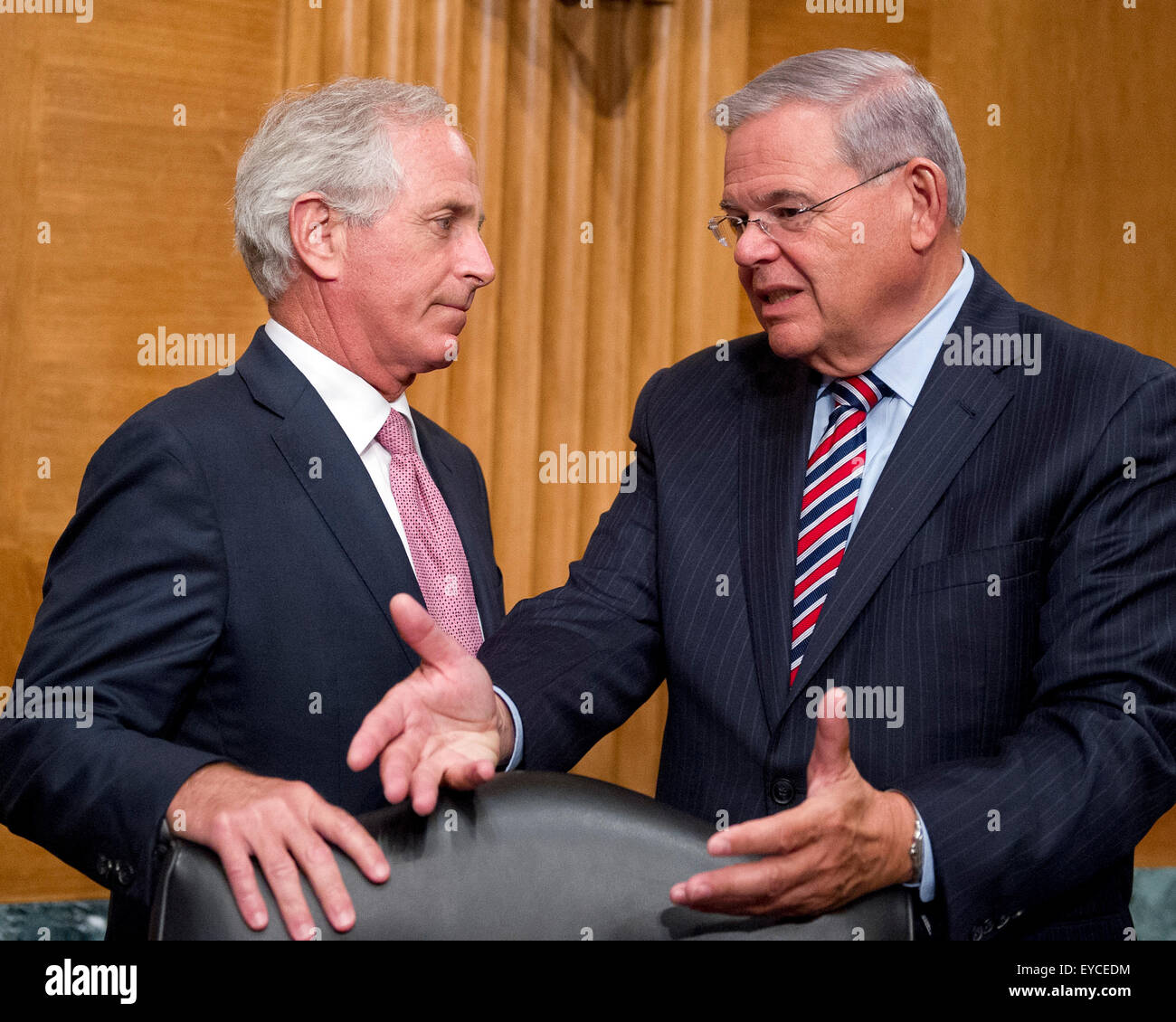 United States Senators Bob Corker (Republican of Tennessee), left, and ...