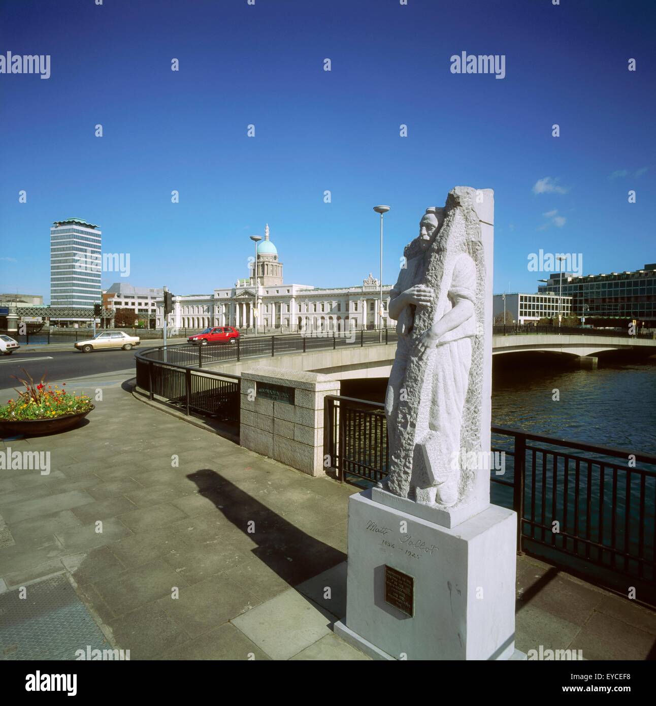 Talbot Memorial Bridge And Custom House, Dublin City, County Dublin ...