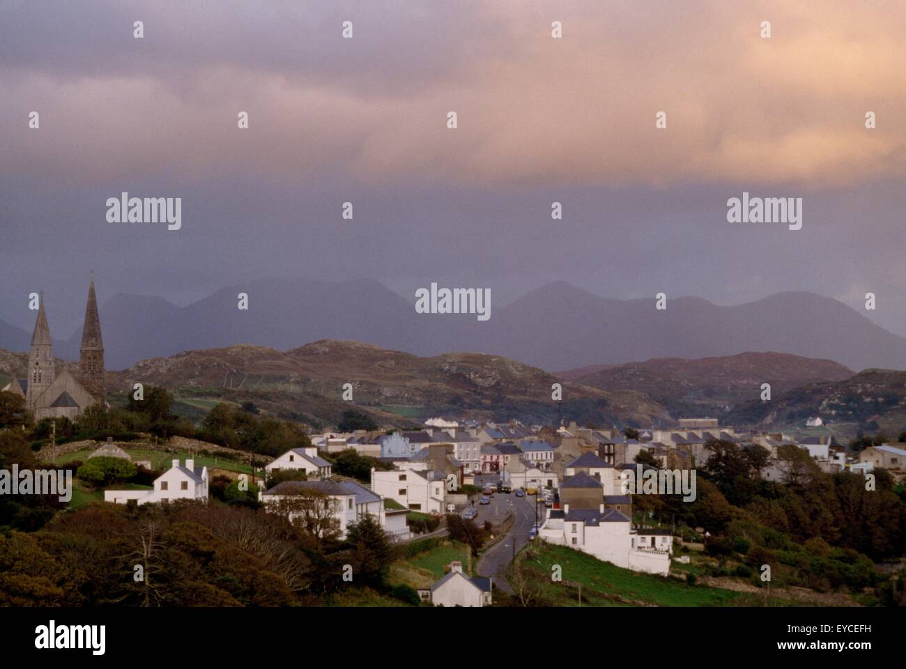Town Of Clifden, County Galway, Ireland Stock Photo - Alamy