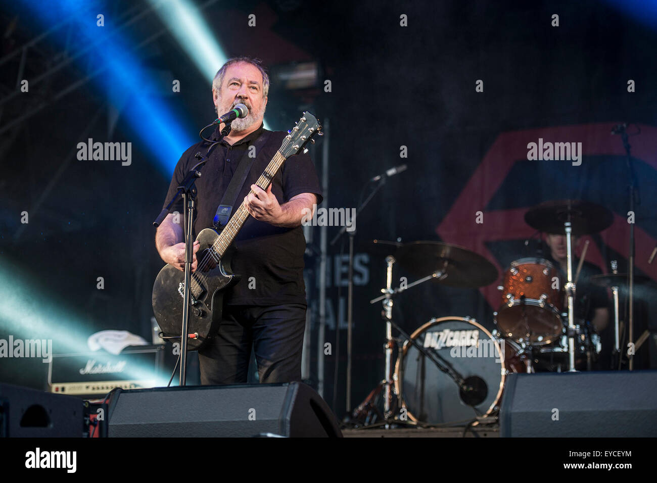 Sheffield, UK. 25th July 2015. The Buzzcocks perform live on the main ...