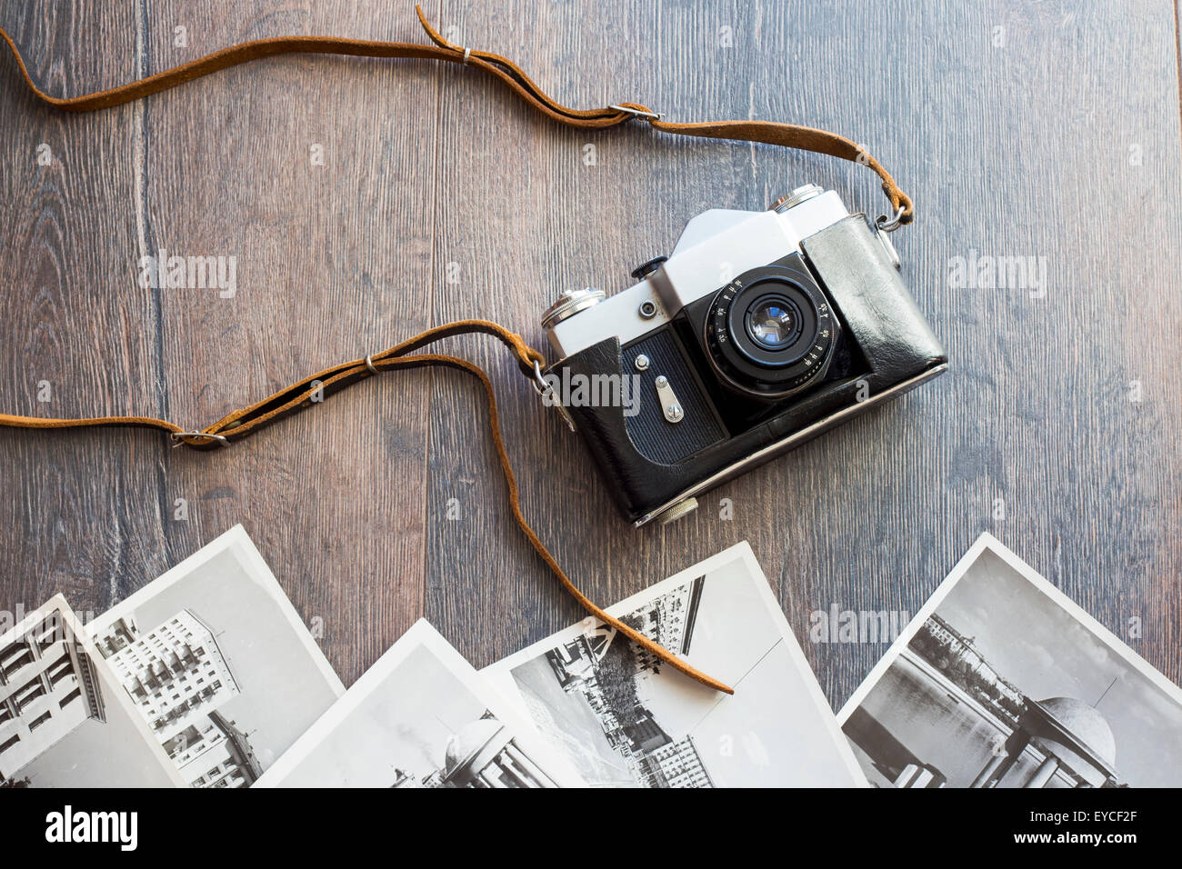 top view of retro camera Stock Photo - Alamy
