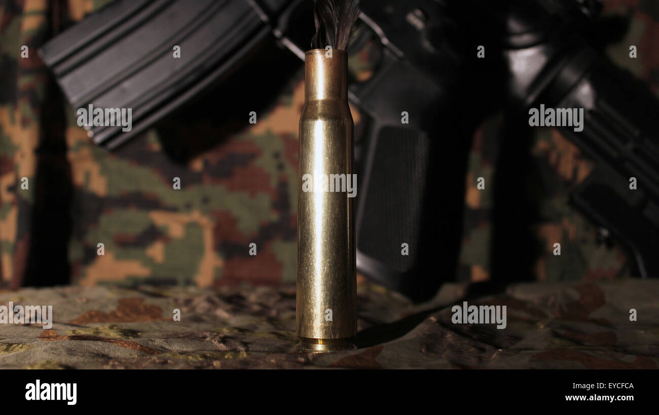 Gun and bullet Stock Photo - Alamy