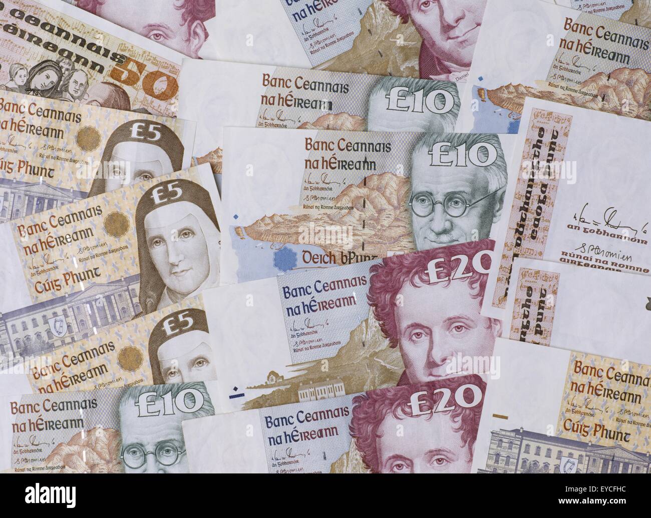 Irish punt banknote hi-res stock photography and images - Alamy