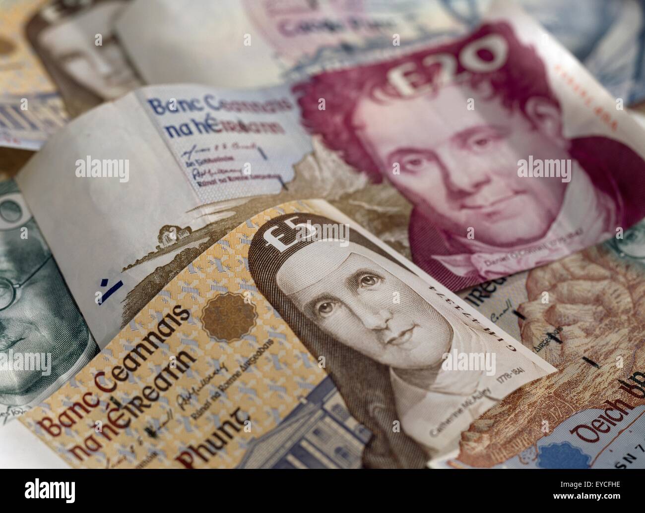 Irish punt banknote hi-res stock photography and images - Alamy