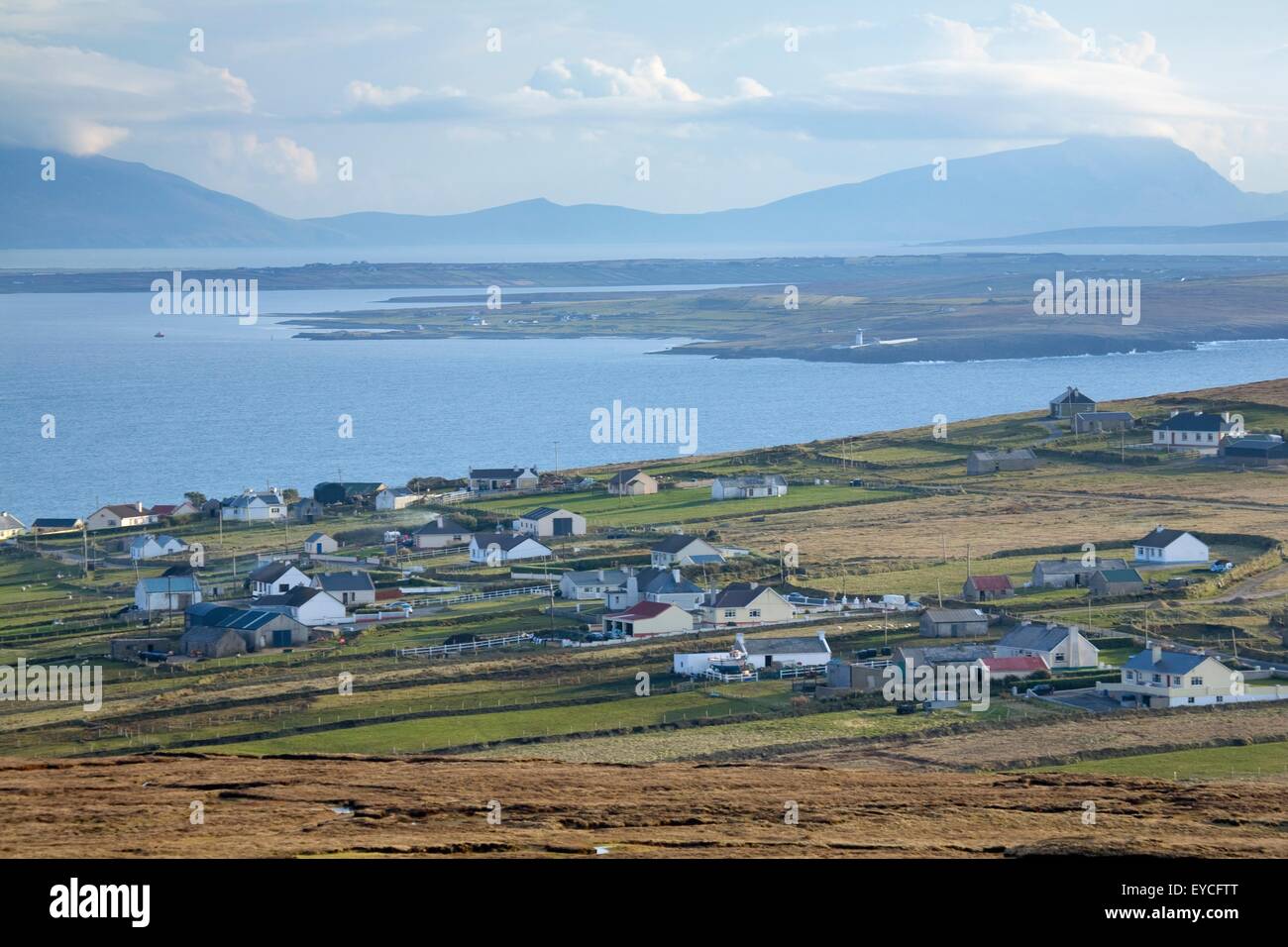 Waterfront Village, Carrowteige, County Mayo, Ireland Stock Photo - Alamy