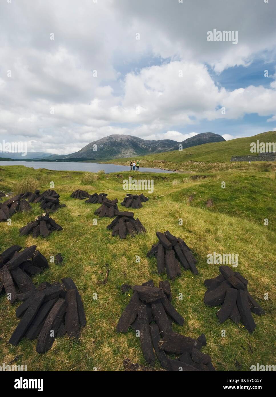 Ireland Turf Peat Piles High Resolution Stock Photography and Images ...