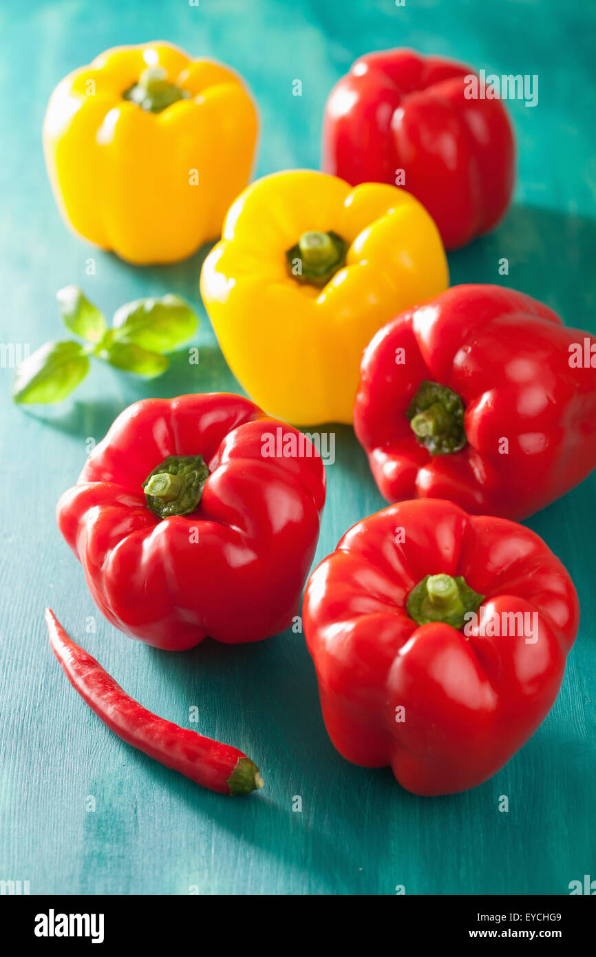 Red yellow peppers on hi-res stock photography and images - Alamy